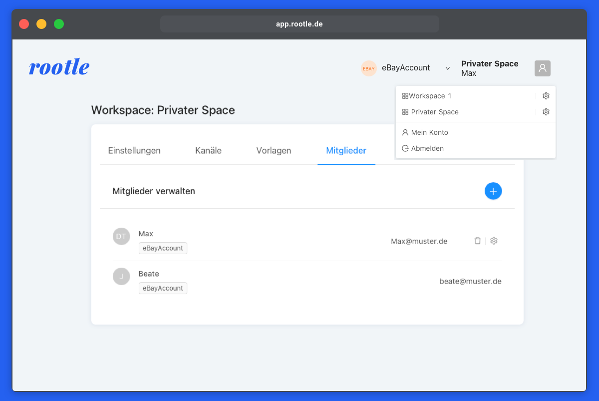 Rootle - dein kostenfreies eBay CRM